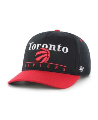 Men's '47 Brand Black, Red Toronto Raptors Super Hitch Adjustable Hat ...