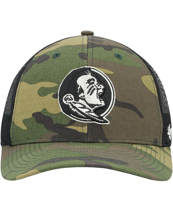 '47 Brand Men's Camo, Black Florida State Seminoles Team Logo Trucker ...