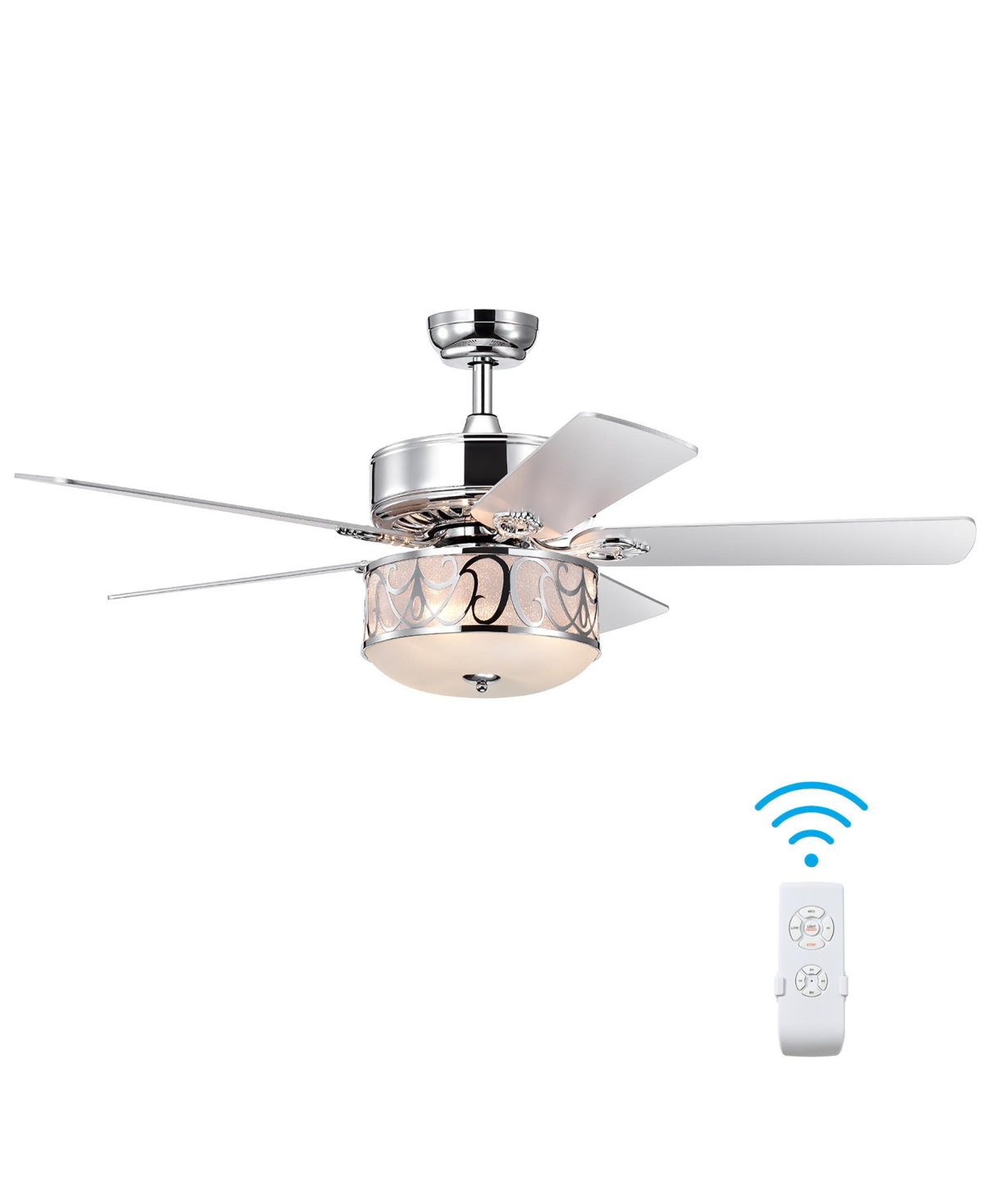 Click here for 52 Ceiling Fan W/Light Reversible Blade Adjustable... prices