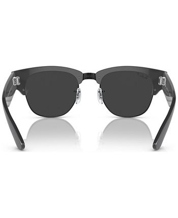 Ray-Ban Unisex Polarized Sunglasses, Mega Clubmaster - Macy's