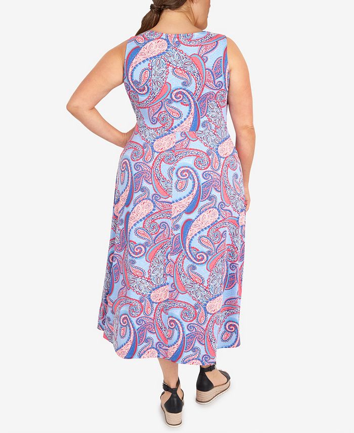 Ruby Rd. Plus Size Puff Paisley Dress & Reviews - Dresses - Plus Sizes ...