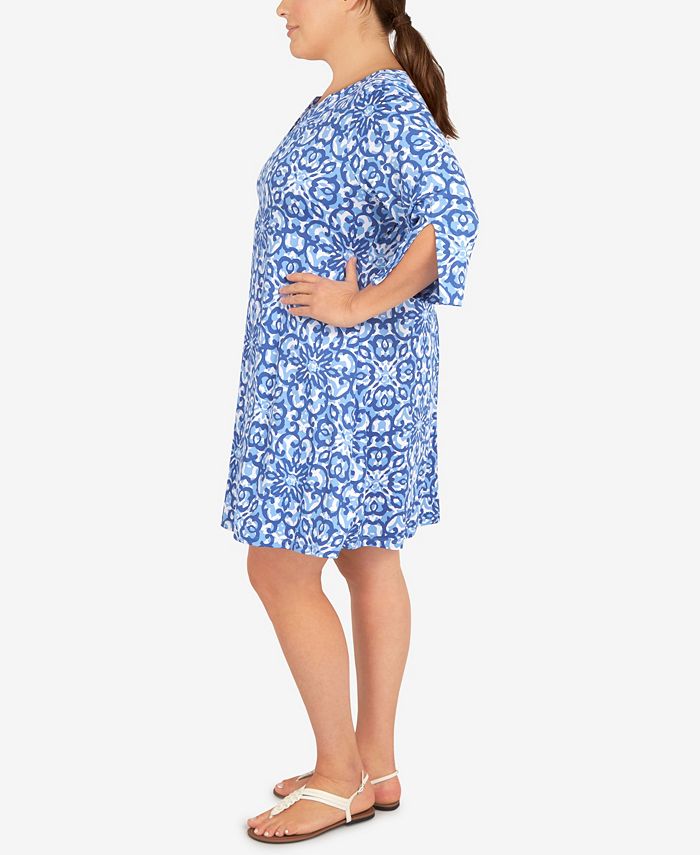 Ruby Rd. Plus Size Floral Dress & Reviews - Dresses - Plus Sizes - Macy's
