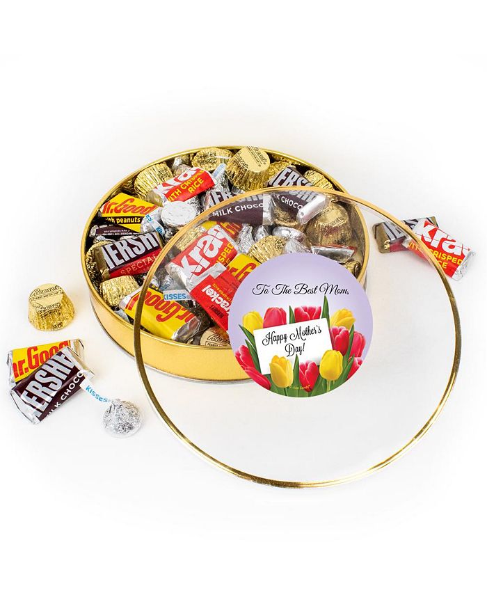 Just Candy Mother's Day Chocolate Gift Tin - Plastic Tin with Candy ...