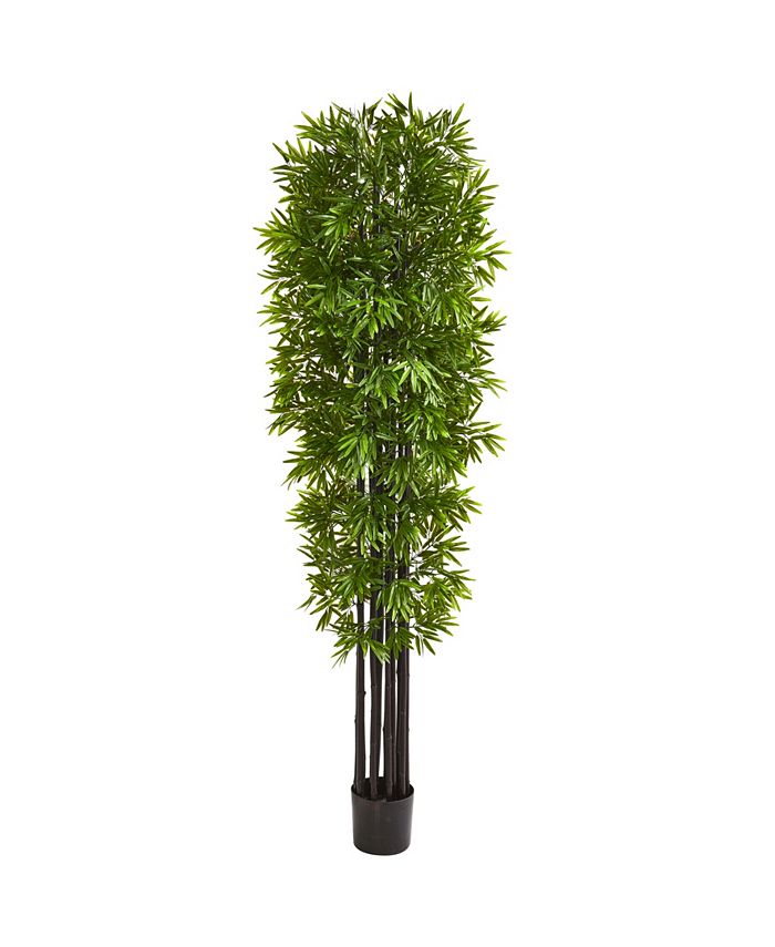 Nearly Natural 84" Artificial Bamboo Tree with Trunks - Macy's