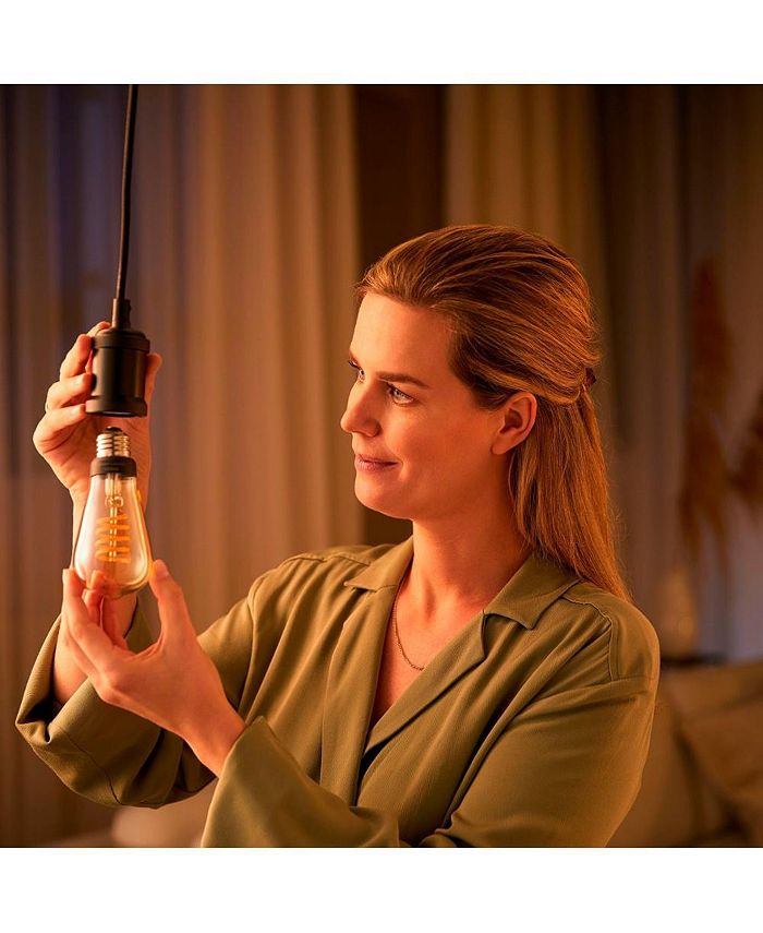 Philips Hue Filament ST19 Bluetooth LED Smart Bulb - Macy's