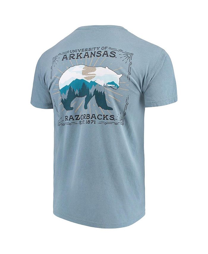 Image One Men's Blue Arkansas Razorbacks State Scenery Comfort Colors T ...