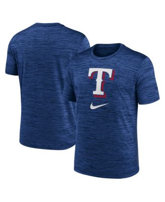 Men's Nike Royal Texas Rangers Logo Velocity Performance T-shirt - Macy's