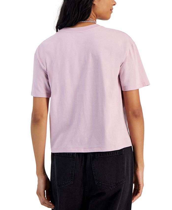 Rebellious One Juniors' Celestial Cropped Graphic T-Shirt - Macy's