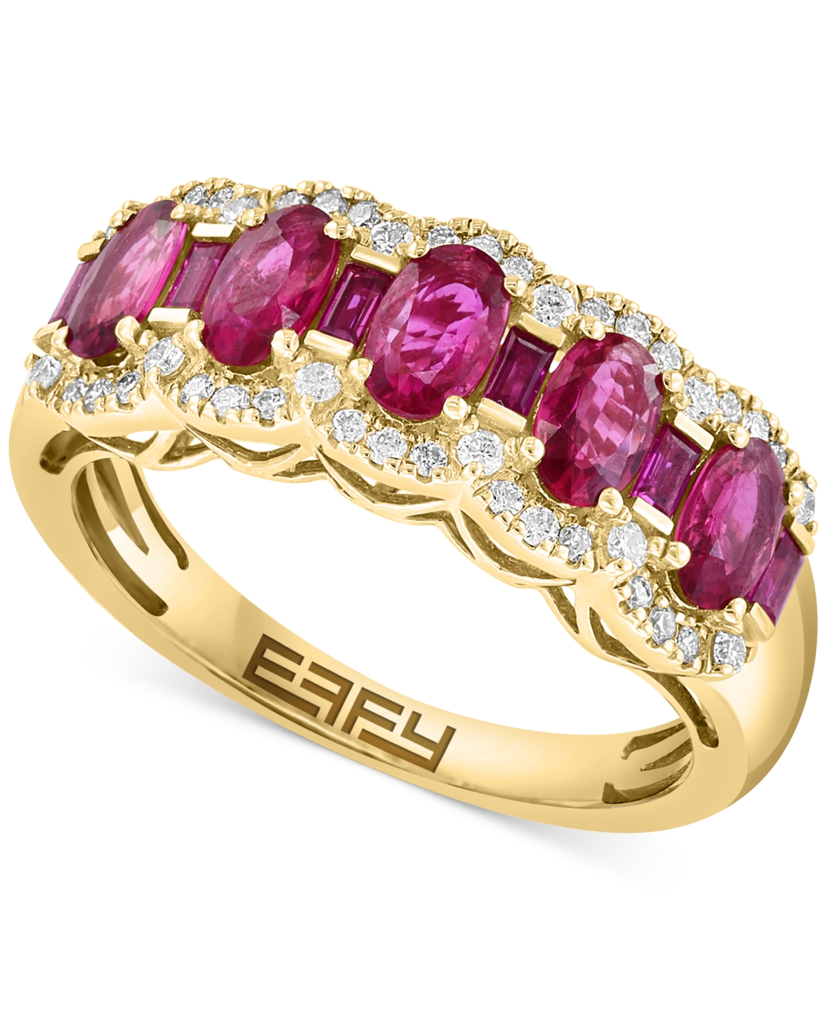 Effy Collection Effy Ruby (1-1/4 Ct. T.w.) & Diamond (1/4 Ct. T.w ...