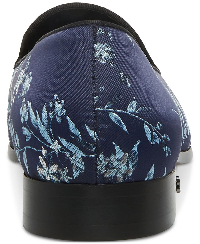 Steve Madden Men's Braxtin Floral Embroidered Smoking Slipper - Macy's