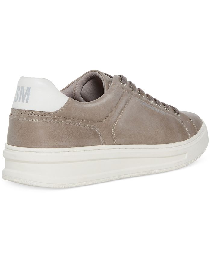 Steve Madden Men's Myler Waxed Leather Low-Top Sneaker - Macy's