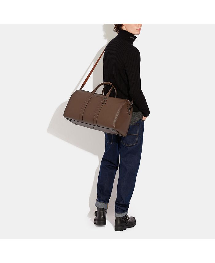 COACH Gotham Glovetan Refined Genuine Leather Duffle Bag - Macy's