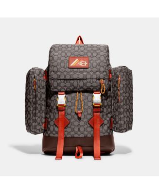 COACH Utility Signature Jacquard Backpack - Macy's