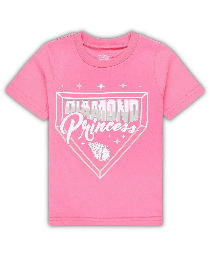 Outerstuff Toddler Girls Pink Cleveland Guardians Diamond Princess T ...