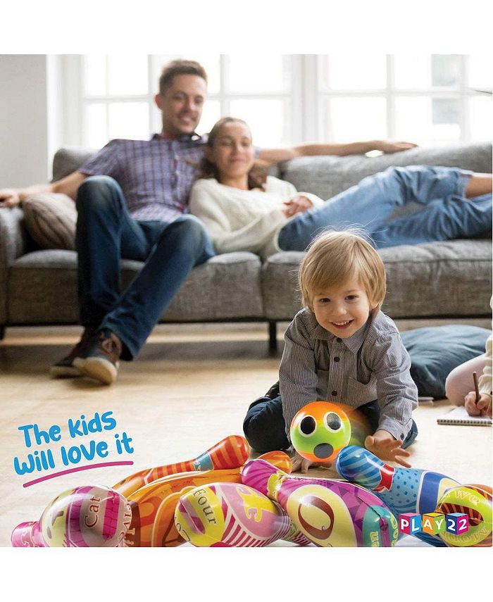 Play22usa Kids Bowling Set with Carrying Bag - Colorful 12 Piece Toy ...