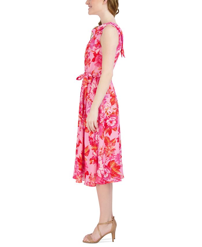 Donna Ricco Women's Floral-Print Fit & Flare Dress - Macy's