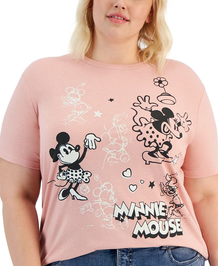 Disney Trendy Plus Size Minnie Mouse Crewneck Graphic T Shirt Macys