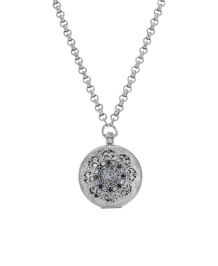 2028 Crystal Blue Locket Necklace - Macy's