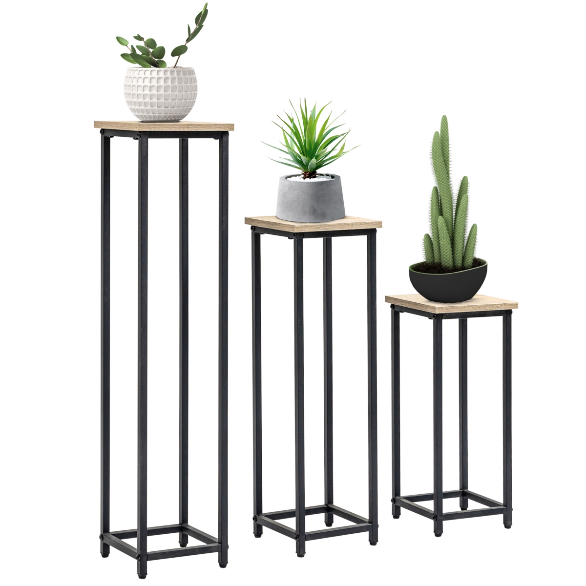 Click here for Outsunny Flower Sd Set  3 Metal Plant Racks  Outdo... prices