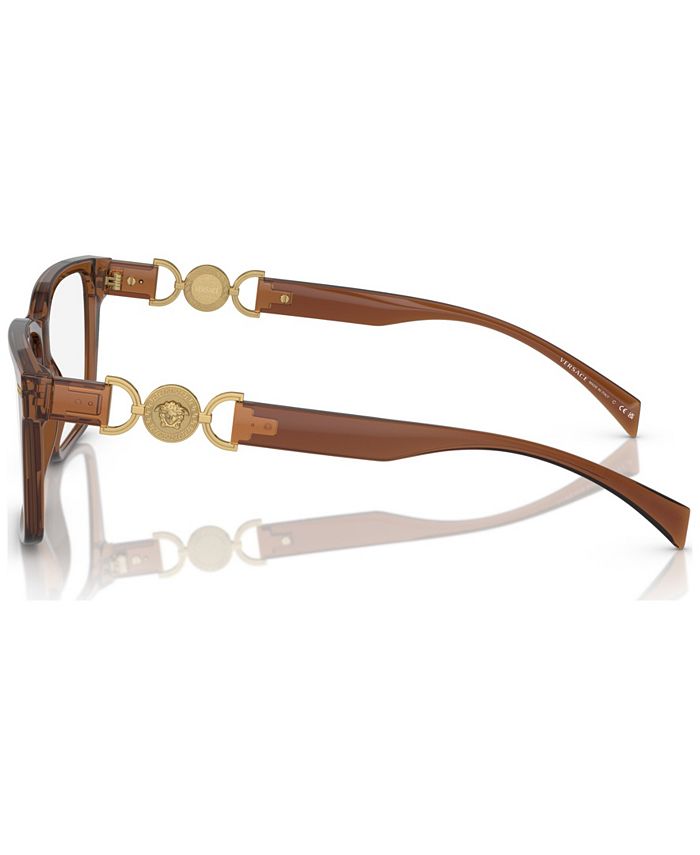 Versace Women's Rectangle Eyeglasses, VE3335 54 - Macy's