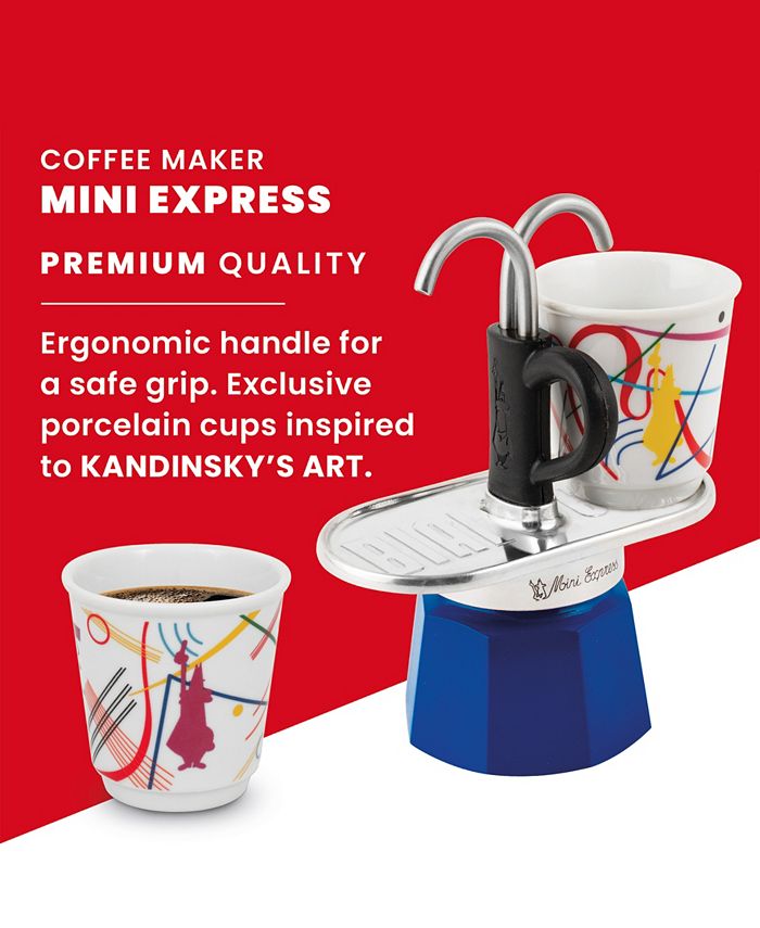 Bialetti Set Mini Express "R" Kandinsky Plus 2 Bicc. 2.8 OZ Coffeemaker ...