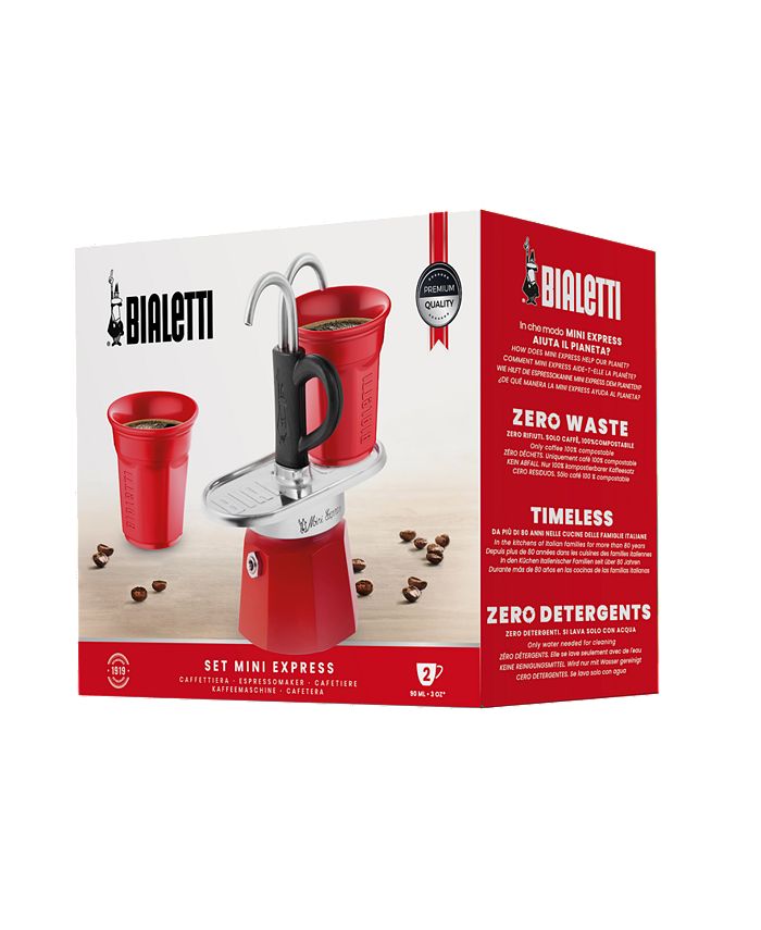 Bialetti Set Mini "R" 2TZ Plus 2 Bicchierini Coffeemaker - Macy's