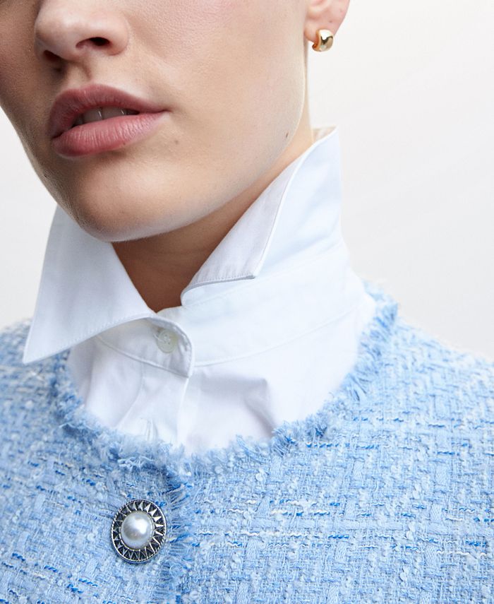 MANGO Women's Pocket Tweed Jacket - Macy's