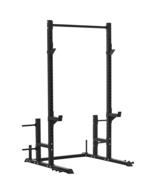 Soozier Dumbbell Storage Equipped Adjustable Power Tower Pull Up Bar ...