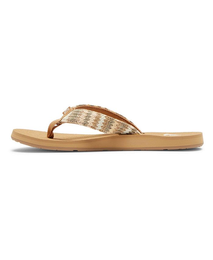 Roxy Women's Porto Raffia Flip Flop - Macy's