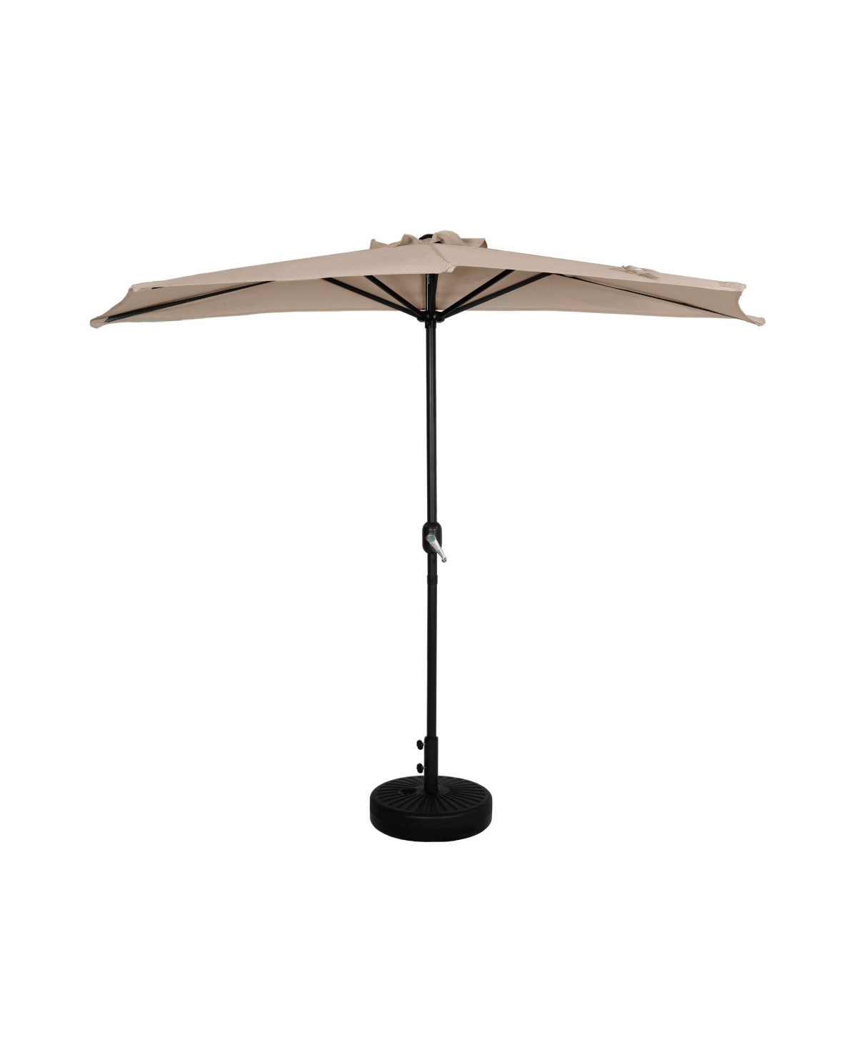 Click here for 9 Ft Outdoor Half Market Umbrella with Black Round... prices