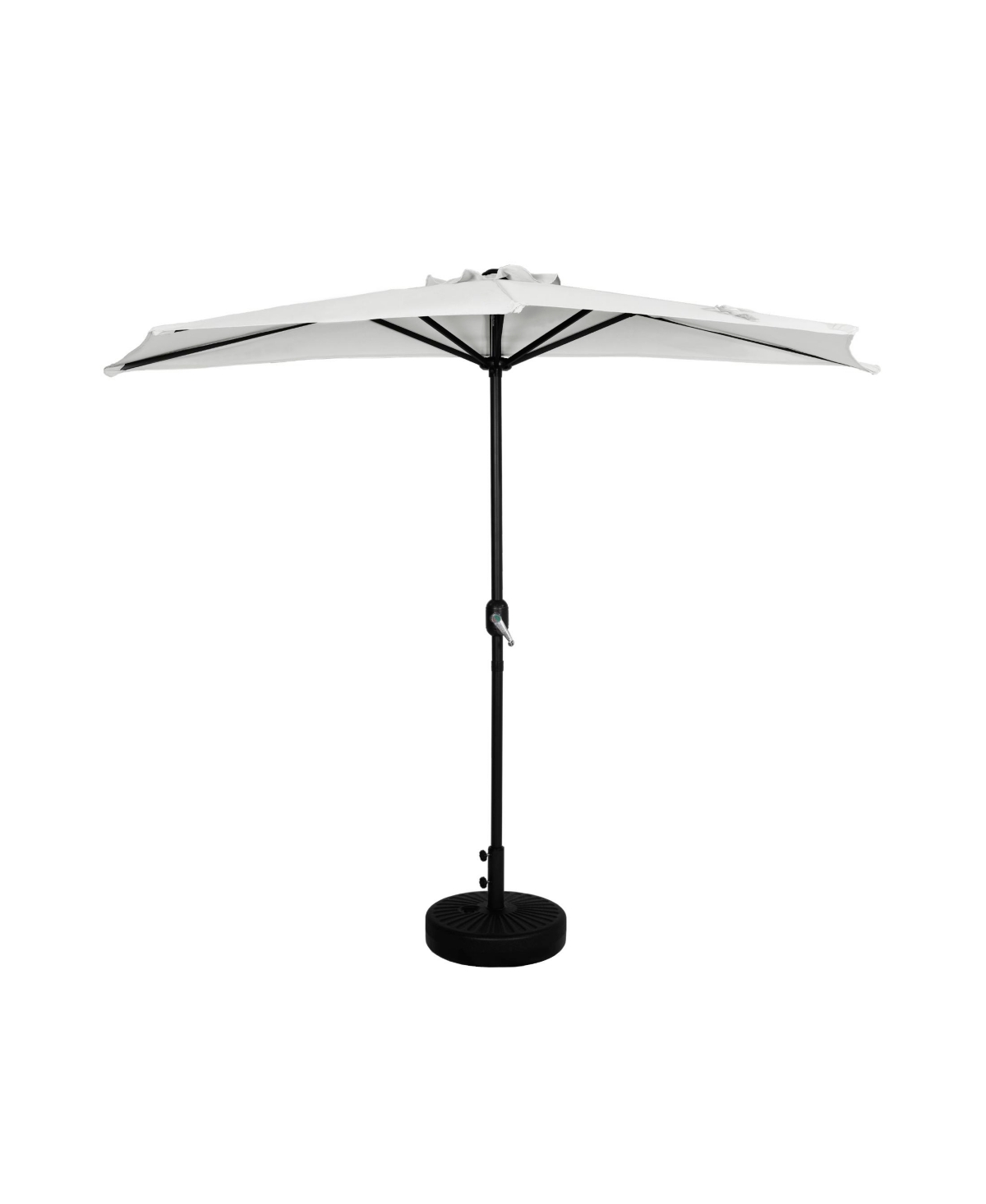 Click here for 9 Ft Outdoor Half Market Umbrella with Black Round... prices