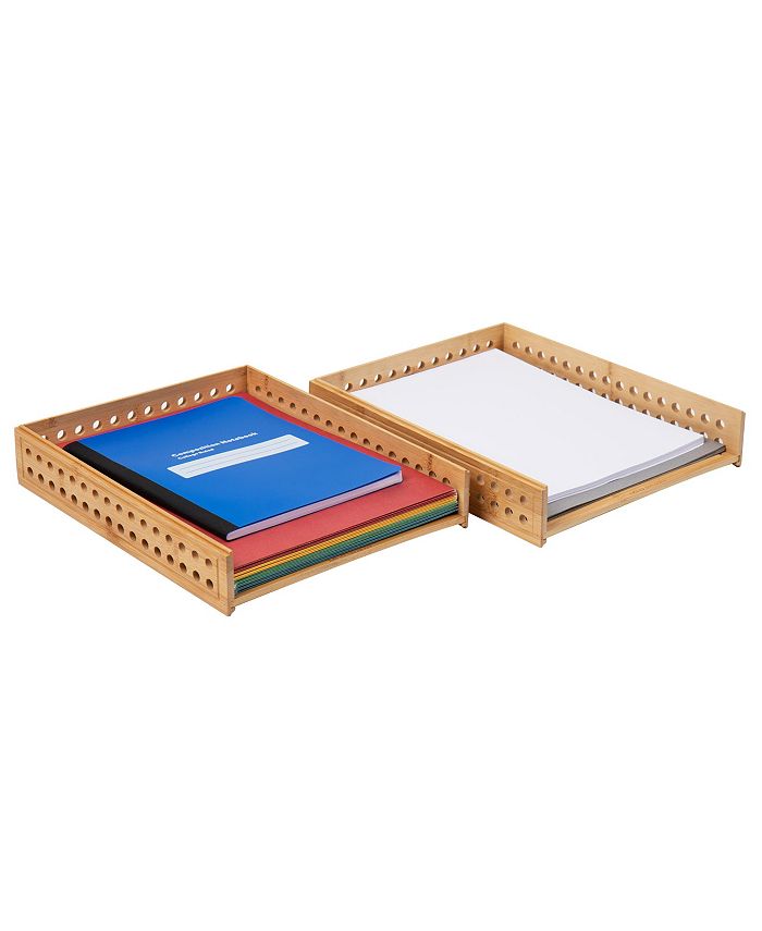 Mind Reader Lattice Collection, Paper Tray, Set of 2, Office, Rayon ...