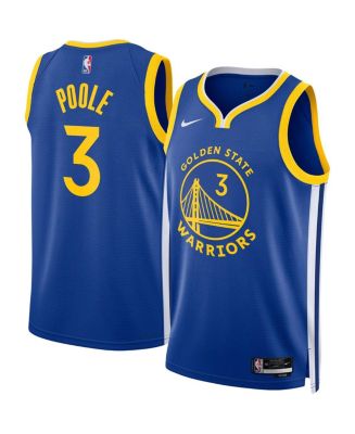 Men's and Women's Nike Jordan Poole Royal Golden State Warriors 2022/23 ...