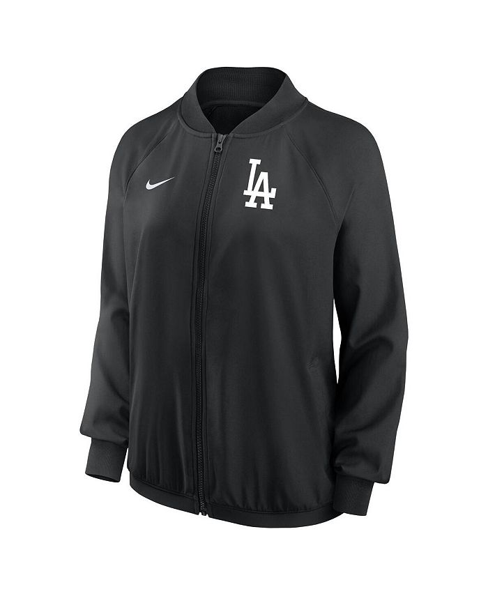 Nike Women's Black Los Angeles Dodgers Authentic Collection Team Raglan ...
