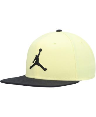 Men's Jordan Yellow, Black Pro Jumpman Snapback Hat - Macy's