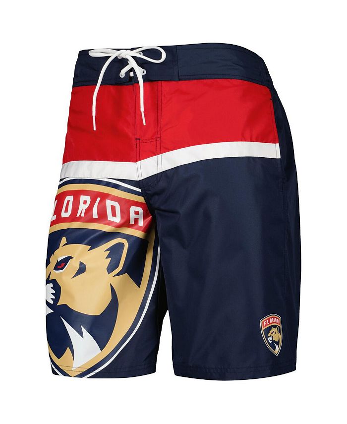 Starter Men's Navy Florida Panthers Sea Wind Swim Trunks - Macy's