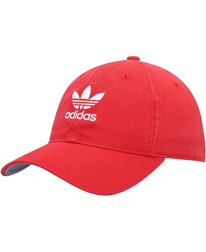 adidas Men's Red Logo Adjustable Hat - Macy's