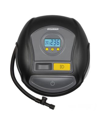 Sylvania Digital Auto-Stop Tire Inflator with LED Display and Multi-Use ...