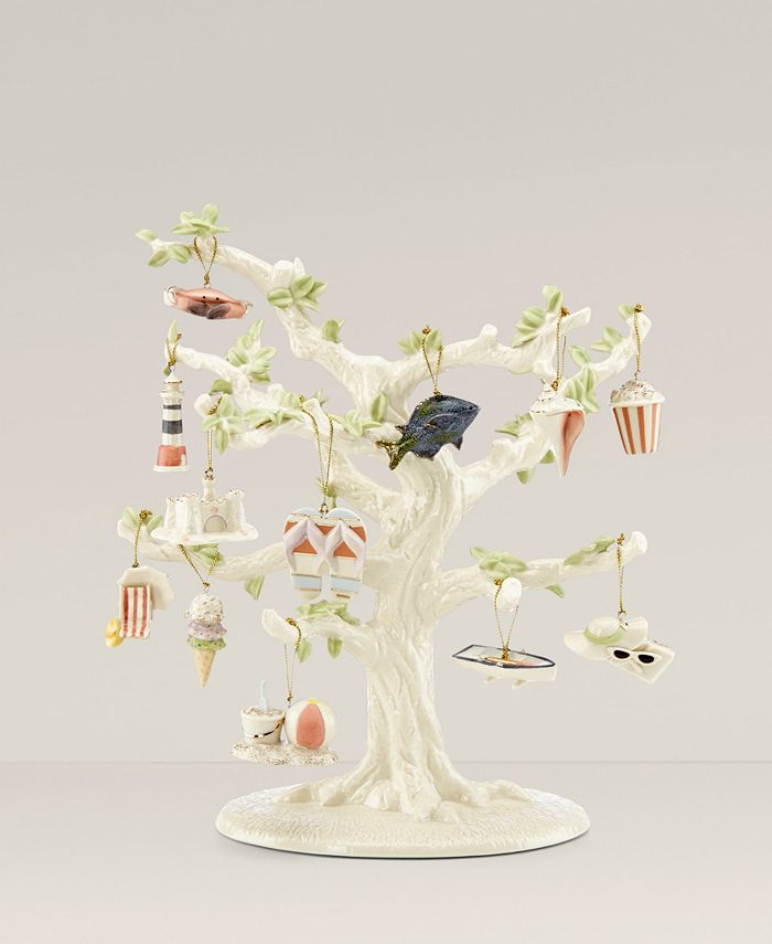 Lenox Summer Ornament and Tree Set, 13-Piece - Macy's