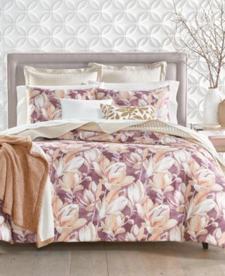Charter Club LAST ACT! Magnolia Cotton Duvet Cover Sets - Macy's