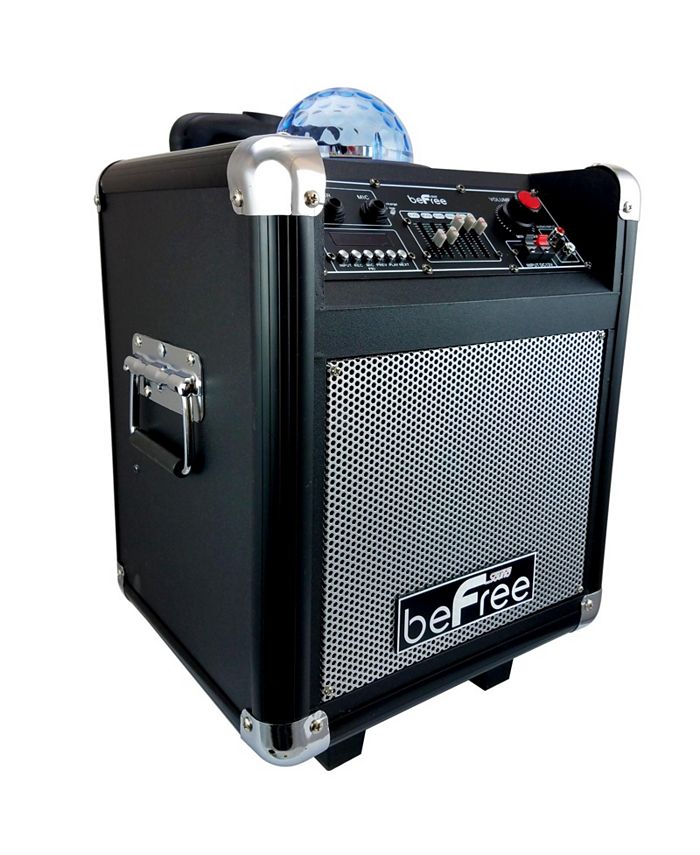 beFree Sound Projection Party Light Dome 6.5 Inch Subwoofer Bluetooth Portable Party Speaker ...