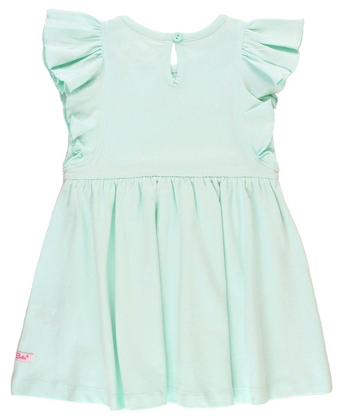 RuffleButts Toddler Girls Flutter Sleeve Ruffled Dress - Macy's