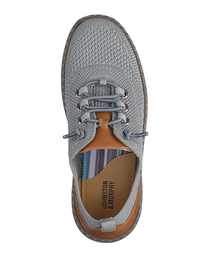Johnston & Murphy Little Boys McGuffey Knit U-Throat Lace-Up Shoes - Macy's