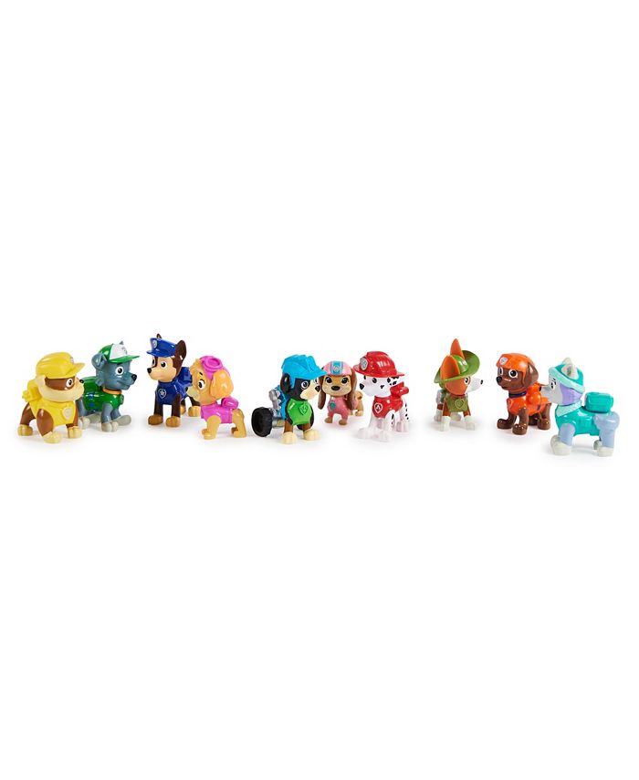 Paw Patrol All Paws On Deck Toy Figures Gift Pack with 10 Collectible ...