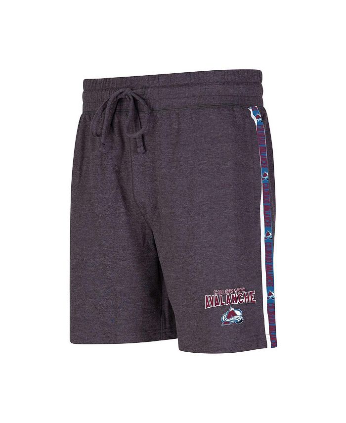 Concepts Sport Men's Charcoal Colorado Avalanche Team Stripe Shorts ...