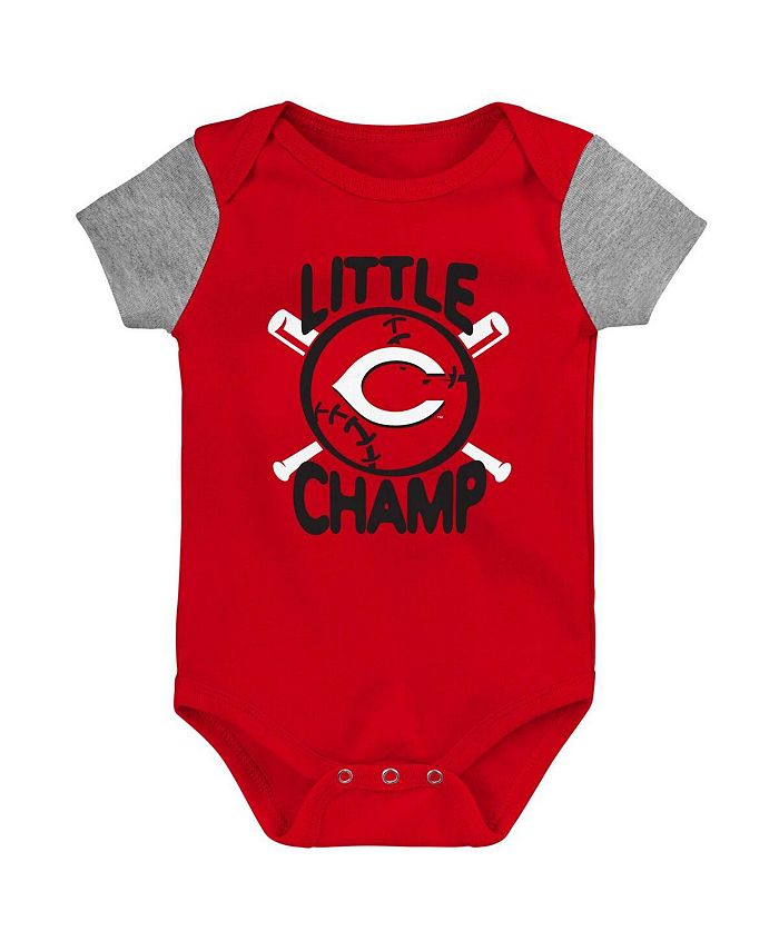 Outerstuff Newborn and Infant Boys and Girls Red, Heather Gray ...