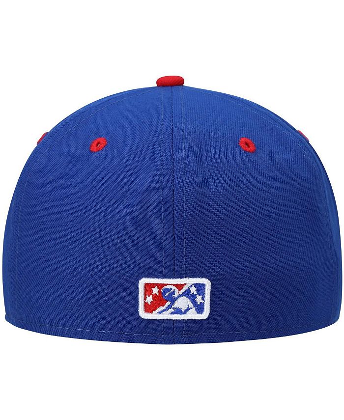 New Era Men's Blue Stockton Ports Authentic Collection Road 59FIFTY ...