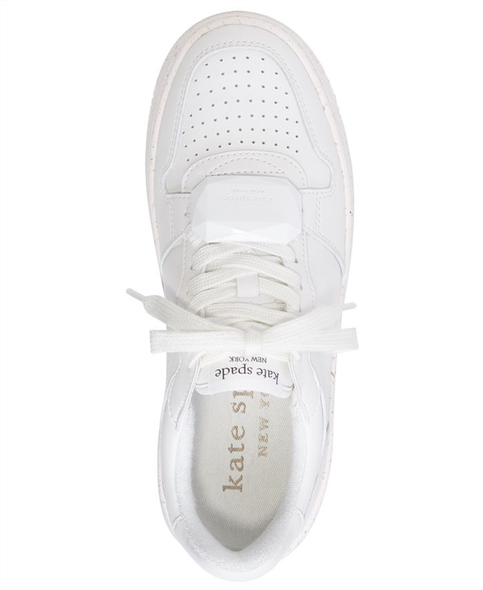 kate spade new york Women's Bolt Gem Lace-Up Low-Top Sneakers - Macy's