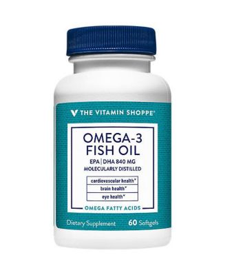 The Vitamin Shoppe Omega-3 Fish Oil - EPA/DHA 840 MG - Supports ...