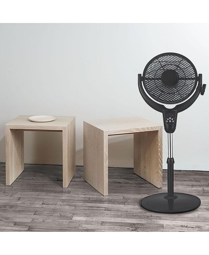 Optimus 12 Inch Desktop Ultra Slim Oscillating Tower Fan, LED - Macy's